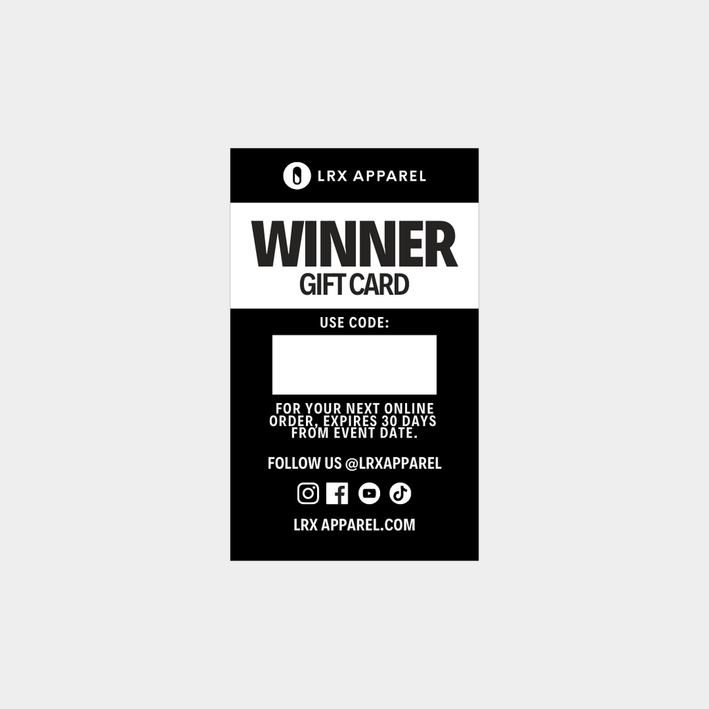 Winner Gift Card – LRX Apparel